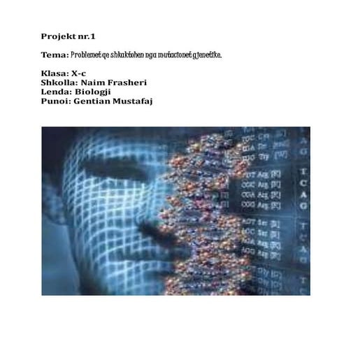 Mutacionet gjenetike | PDF