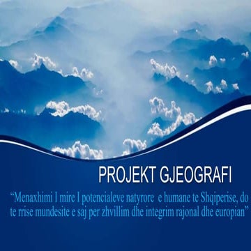 Geography project which is based on real facts about the enviroment | PPT