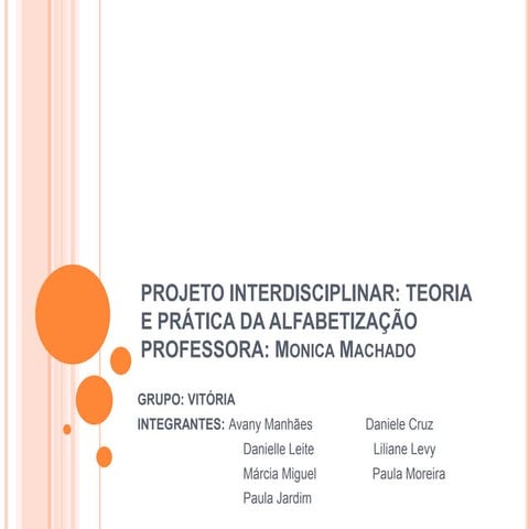 Projeto interdisciplinar | PPT