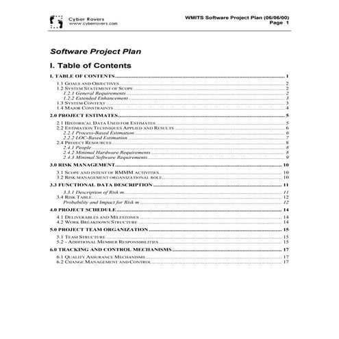 project plan | PDF | Computer Software and Applications | Computing