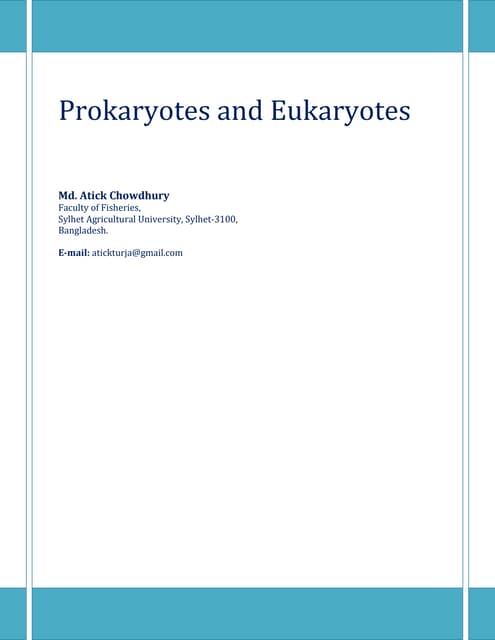 Lesson 3 Prokaryotic vs Eukaryotic Cell | PDF