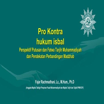 Pro Kontra Hukum Isbal Perspektif Tarjih.ppt