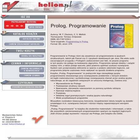 Prolog. Programowanie | PDF