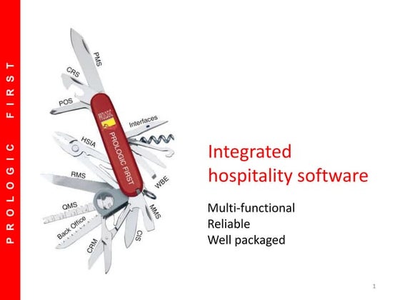 Prologic First - Product List | PPT