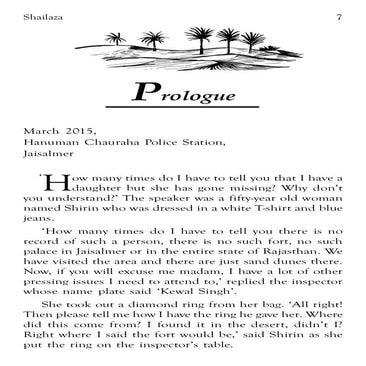 Prologue of Faith-The mystery of the missing girl | PDF