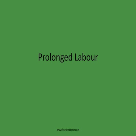 Prolonged labour | PPTX