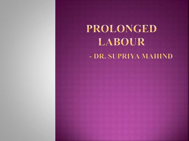 Precipitate labour | PPTX