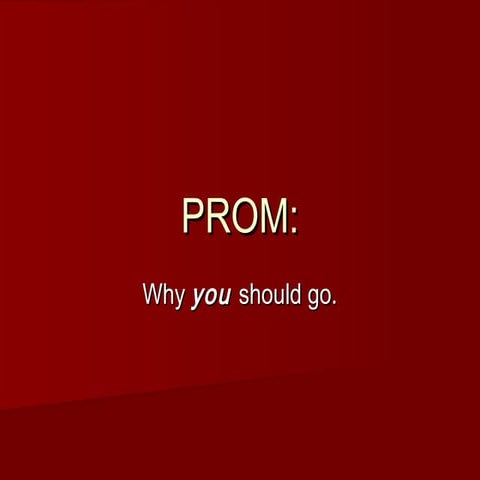 Prom | PPT