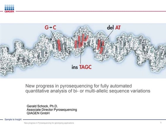 Detecting and Quantifying Low Level Variants in Sanger Sequencing Traces | PDF