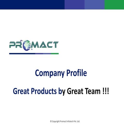 Promact Portfolio | PPTX