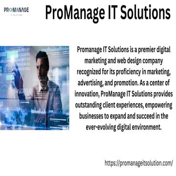 ProManage IT Solutions: Transforming Your Digital Vision into Reality | PDF