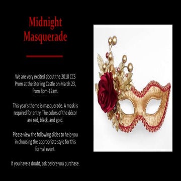 2018 CCS Prom Dress Code | PPTX