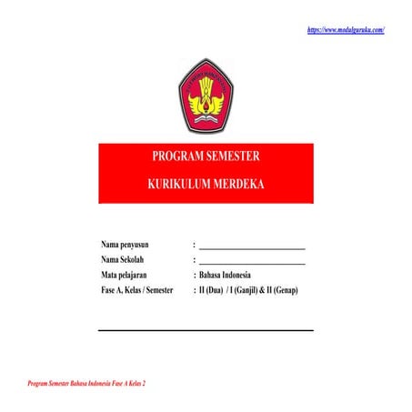 PROMES BAHASA INDONESIA KELAS 2 KURIKULUM MERDEKA | DOCX
