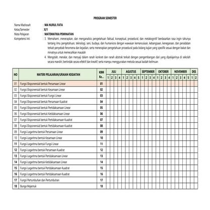 Promes Matematika Peminatan .docx