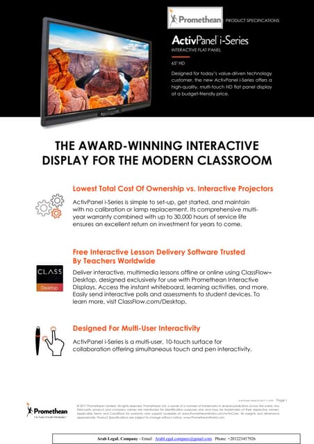 INTERACTIVE FLAT PANELS | VAMAA | PDF | Smartphones | Consumer Electronics