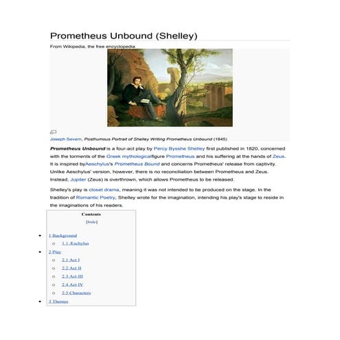 Prometheus unbound | PDF