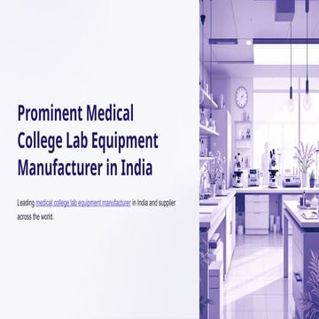 Structural Engineering Lab Equipment Manufacturer and Supplier | PPTX