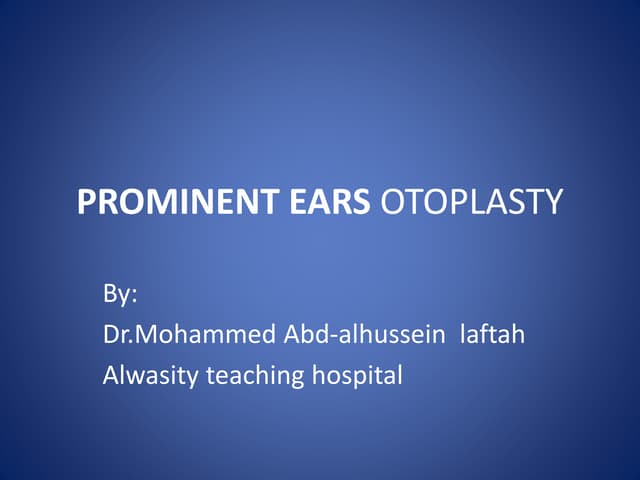 Deformities of ear | PPTX