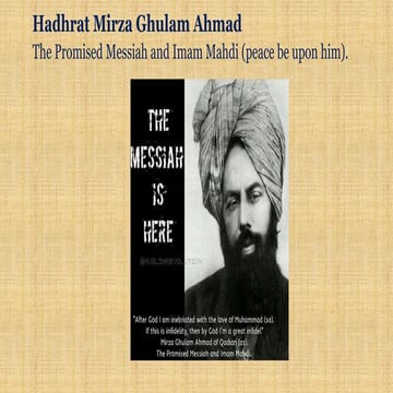 Al Qaseedah - Arabic poem by the Promised Messiah as in praise of the ...