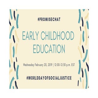 Promise the Children: Early Childhood Education | PPT