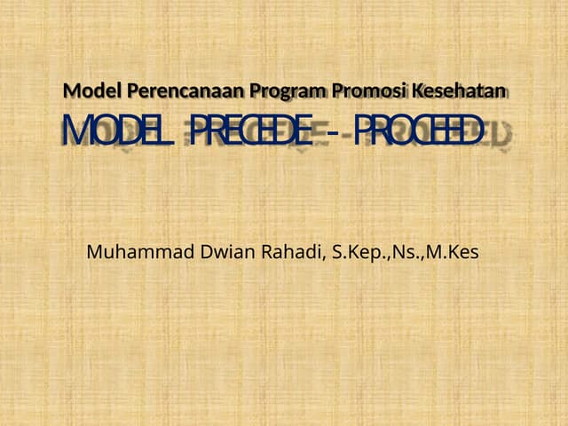 Pertemuan 8 - Teori dan Contoh Model Precede Proceed.pdf