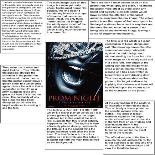 Prom night poster analysis | PDF