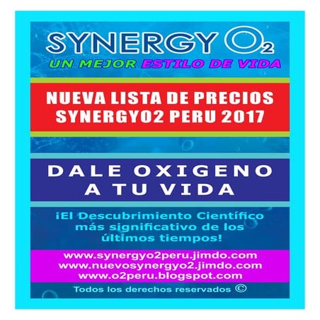 INFORMACION SOBRE SYNERGYO2 PERU | PPT