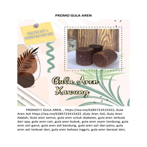 Promo gula aren 2 | DOCX