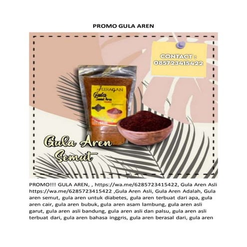 Promo gula aren 3 | PDF