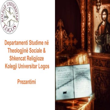 Departamenti Studime në Theologjinë Sociale & Shkencat Religjioze ...