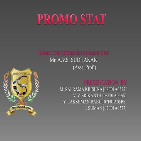 Promostat original | PPTX