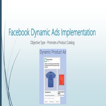 How To Promote Product Catalog in Facebook Dynamic Ads | PPTX
