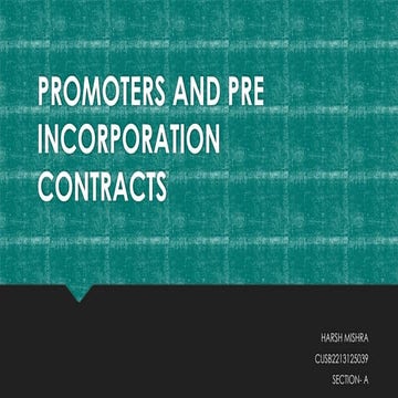 PROMOTERS AND PRE INCORPORATION CONTRACTS.pptx