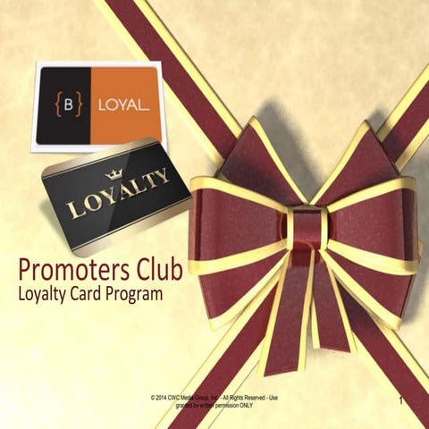 Promoters Club Loyalty Card Program Presentation | PPTX | Marketing and ...