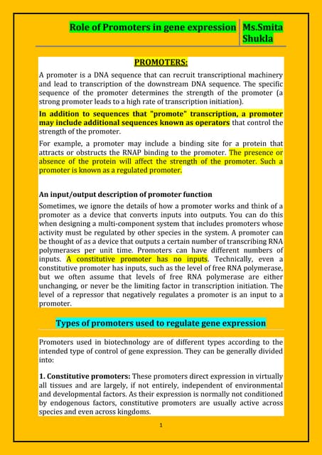 reporter gene | PPTX