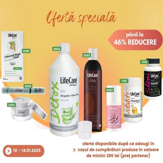Promotii Life Care valabile in perioada 10.01.2025 - 14.01.2025