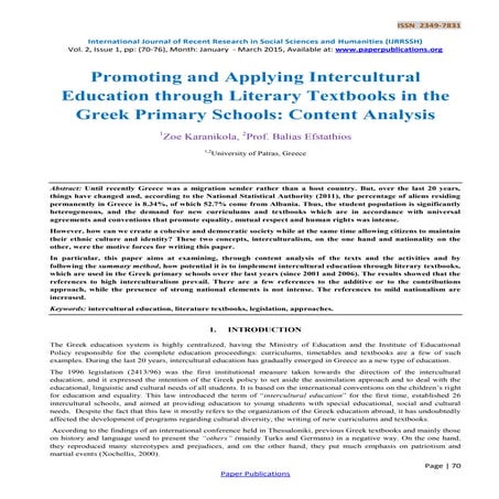 Cultural continuity, Indigenous identity, language and education ...