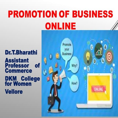 Promoting business online | PPT