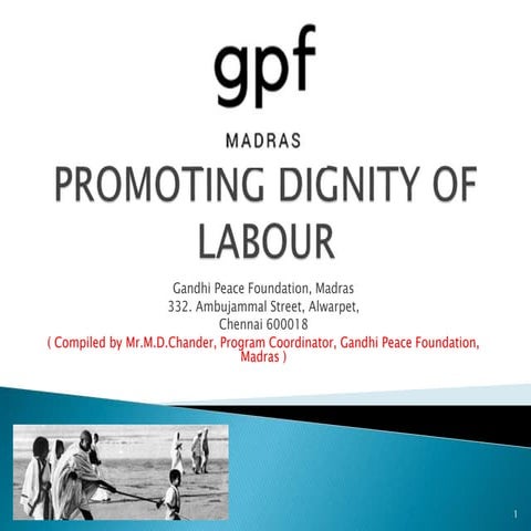 Promoting Dignity of Labour ppt | PPTX