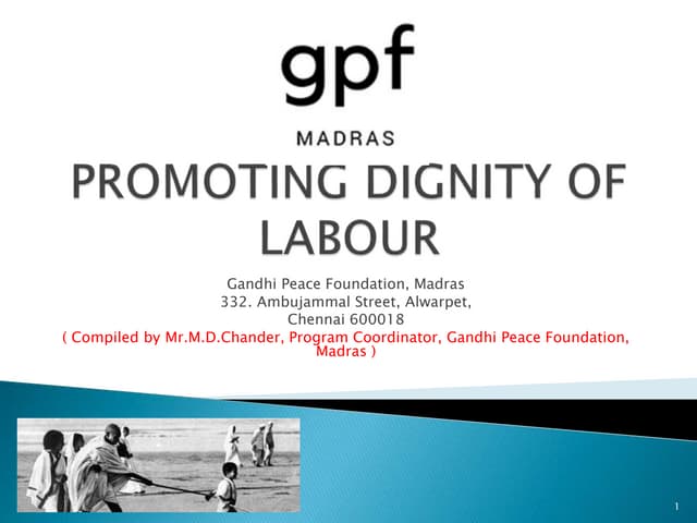 Diginity of labour | PPTX