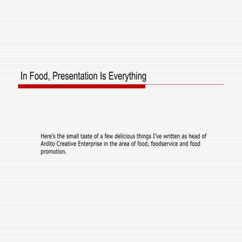 Promoting Food | PPT