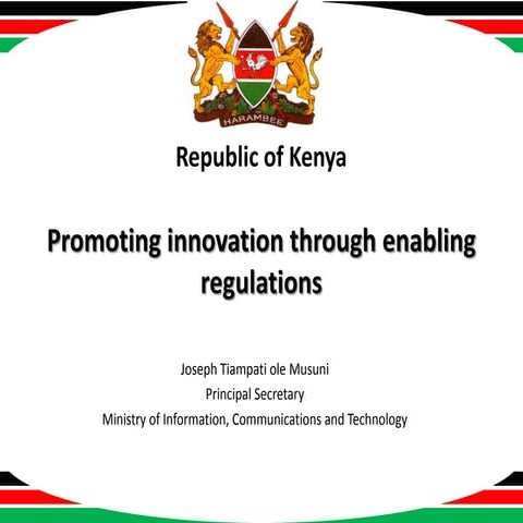 Promoting innovation through enabling regulations | PDF