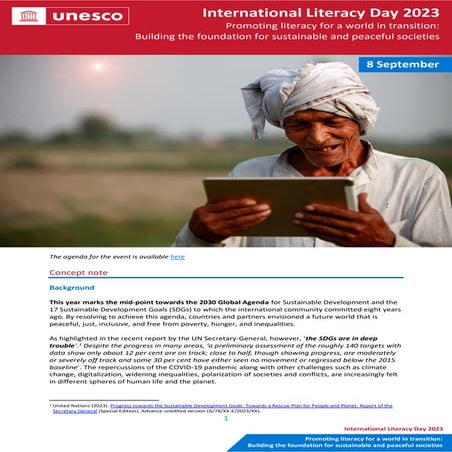 Promoting literacy for a world in transition - Building the foundation ...