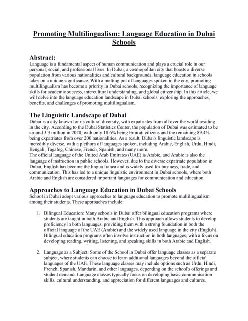 Multilingual | PPTX | Education