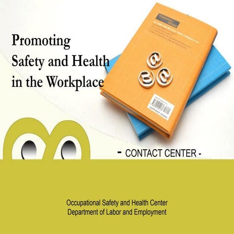 Promoting safety and health in the workplace | PPT
