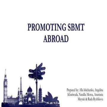 Promoting sbmt abroad | PPT