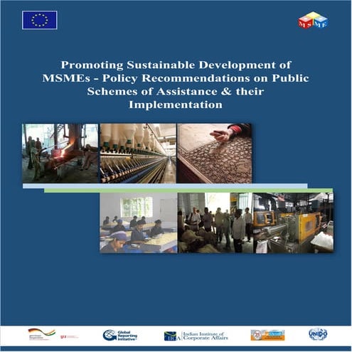 Promoting Sustainable Development of MSMEs - FMC | PDF