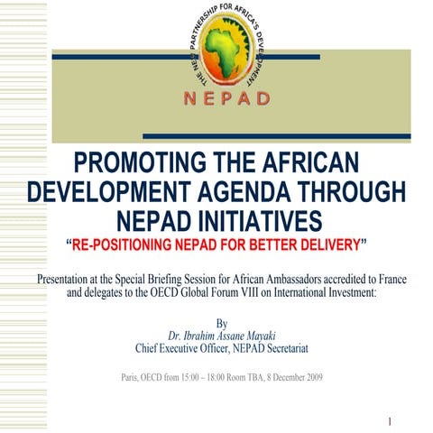 Promoting the African Development Agenda through NEPAD initiatives | PDF