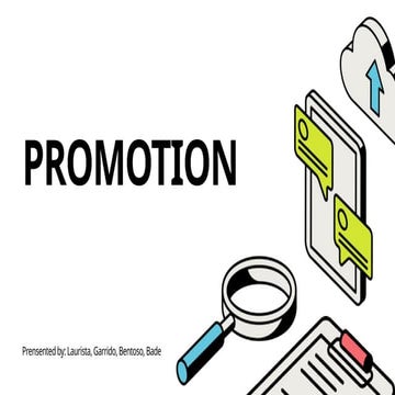 PRINCIPLES OF MARKETING TOPIC ON PROMOTION | PPTX