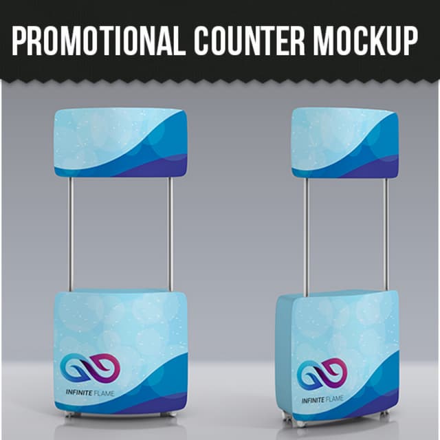 Promotional counter mockup | PDF